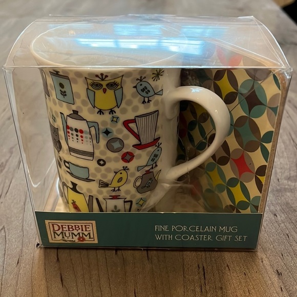 Debbie Mumm | Dining | Nwt Debbie Mumm Fine Porcelain Mug With Coaster ...